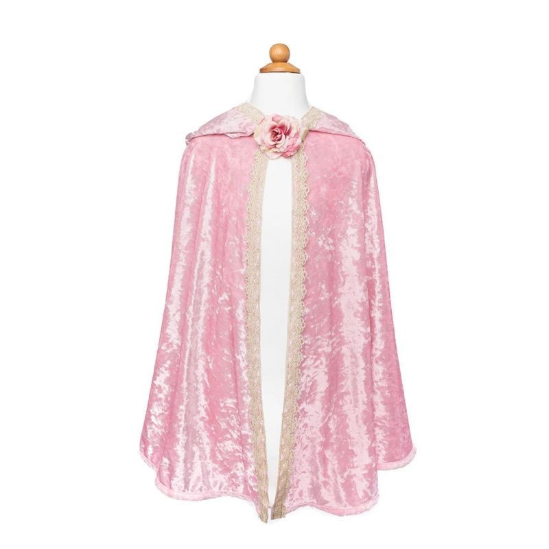 Cape de princesse en velours rose, 3-4 ans